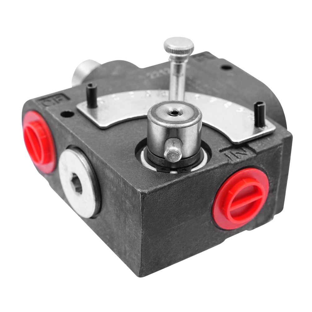 Adjustable variable flow hydraulic control valve, hydraulic distributor ...