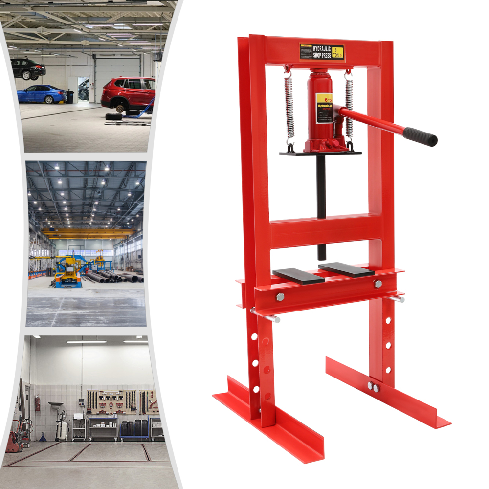 Hydraulic Press 6T Hydraulic Shop Press Hydraulic Press with Plates 6 ...