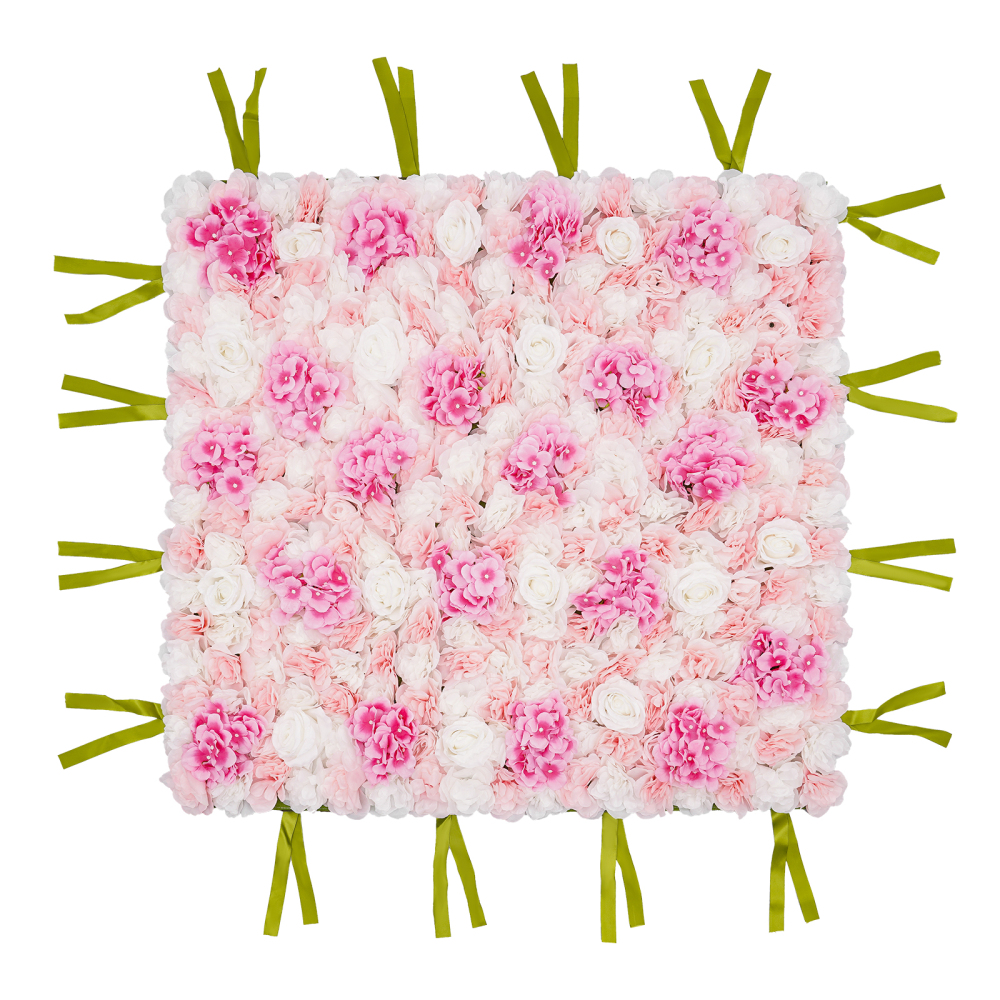 Artificial Flower Wall Panels Flower Wall Mat Silk Rose Flower Panels ...