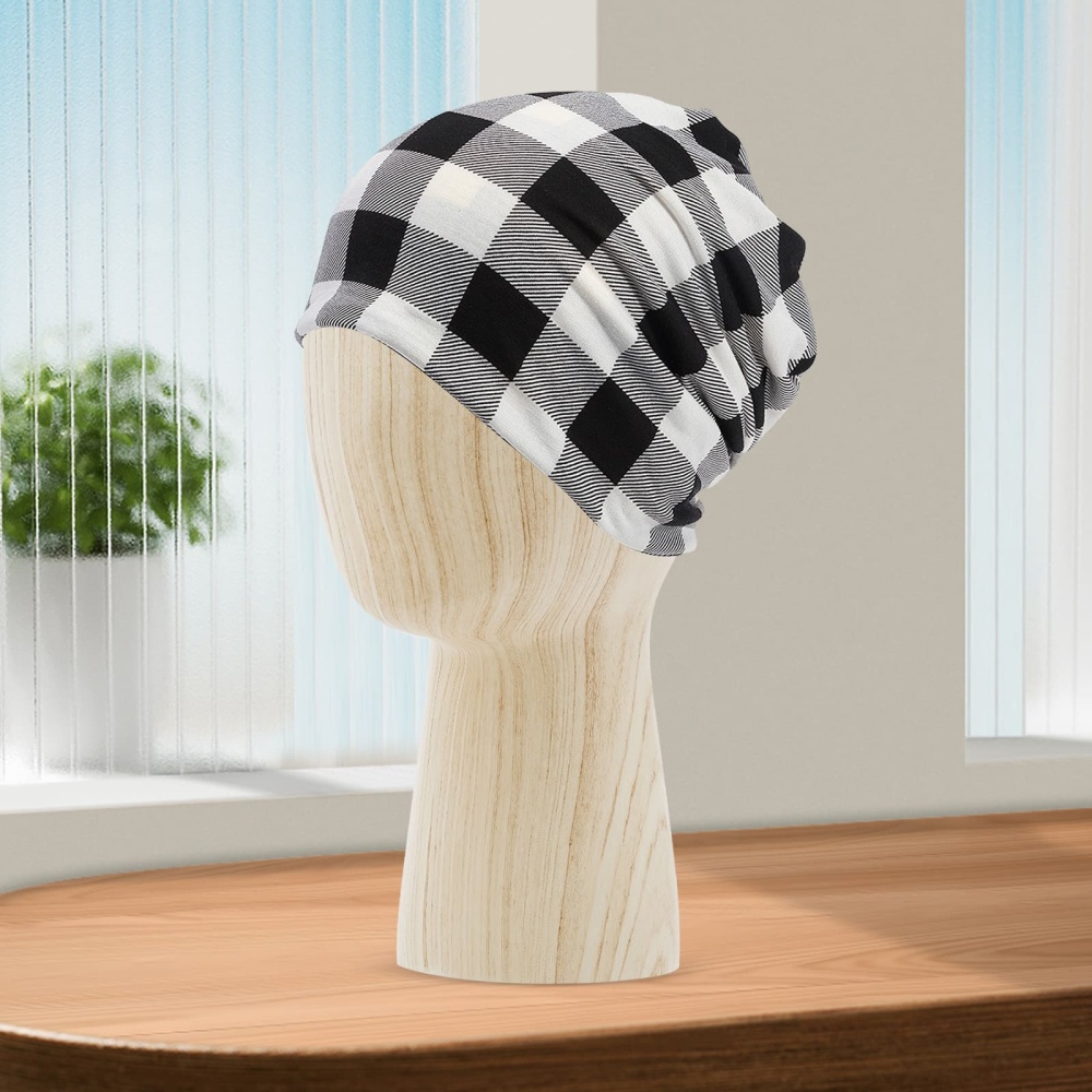 Short display head model head circumference 56cm - light wood grain ...