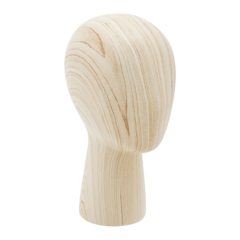 Short display head model head circumference 56cm - light wood grain ...
