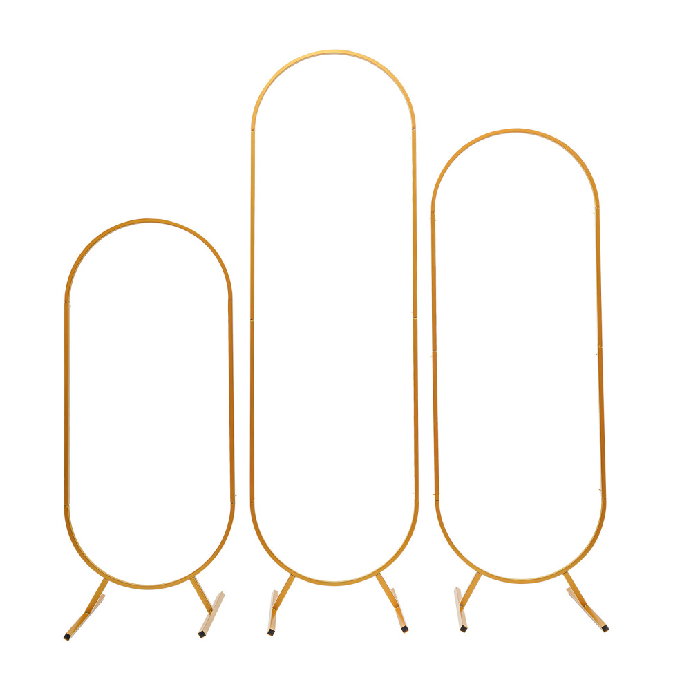 Metal Arch Backdrop Stands Gold Wedding Balloon Arched Backdrop Stands ...