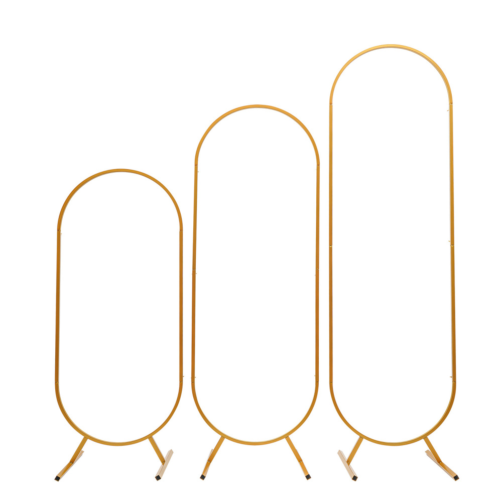 Metal Arch Backdrop Stands Gold Wedding Balloon Arched Backdrop Stands ...